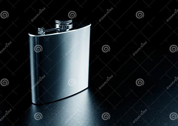 Whiskey flask stock photo. Image of flask, whiskey, steel - 17942254