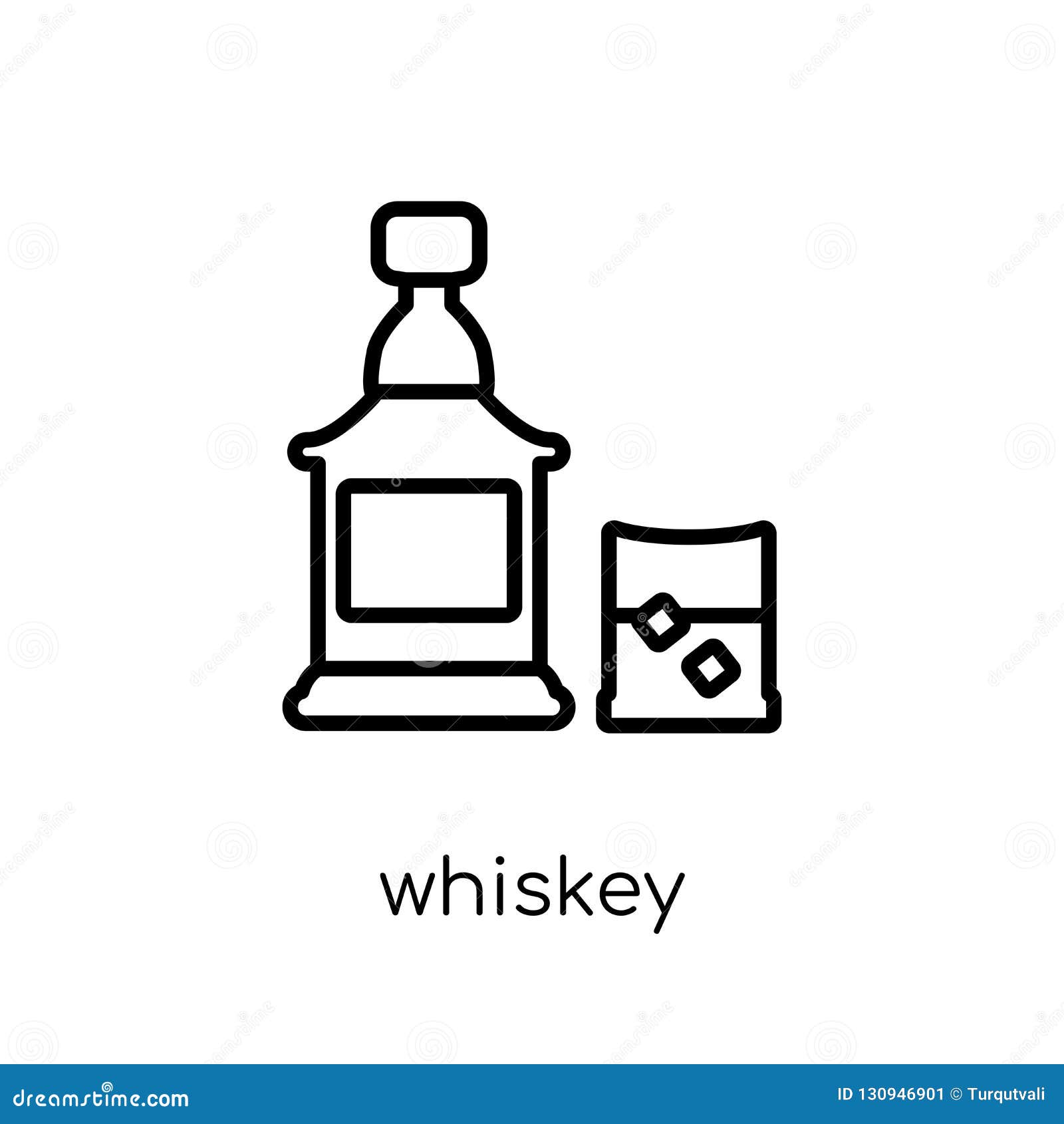 The Whiskey Icon. Cask And Keg, Alcohol, Whiskey Symbol. UI. Web. Logo ...