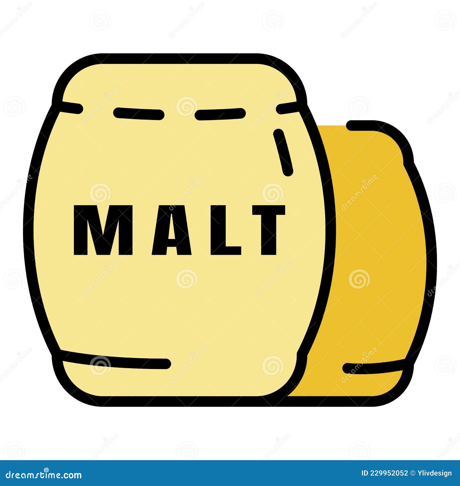 Malt Icon On White Background. Simple Element Illustration From Alcohol ...