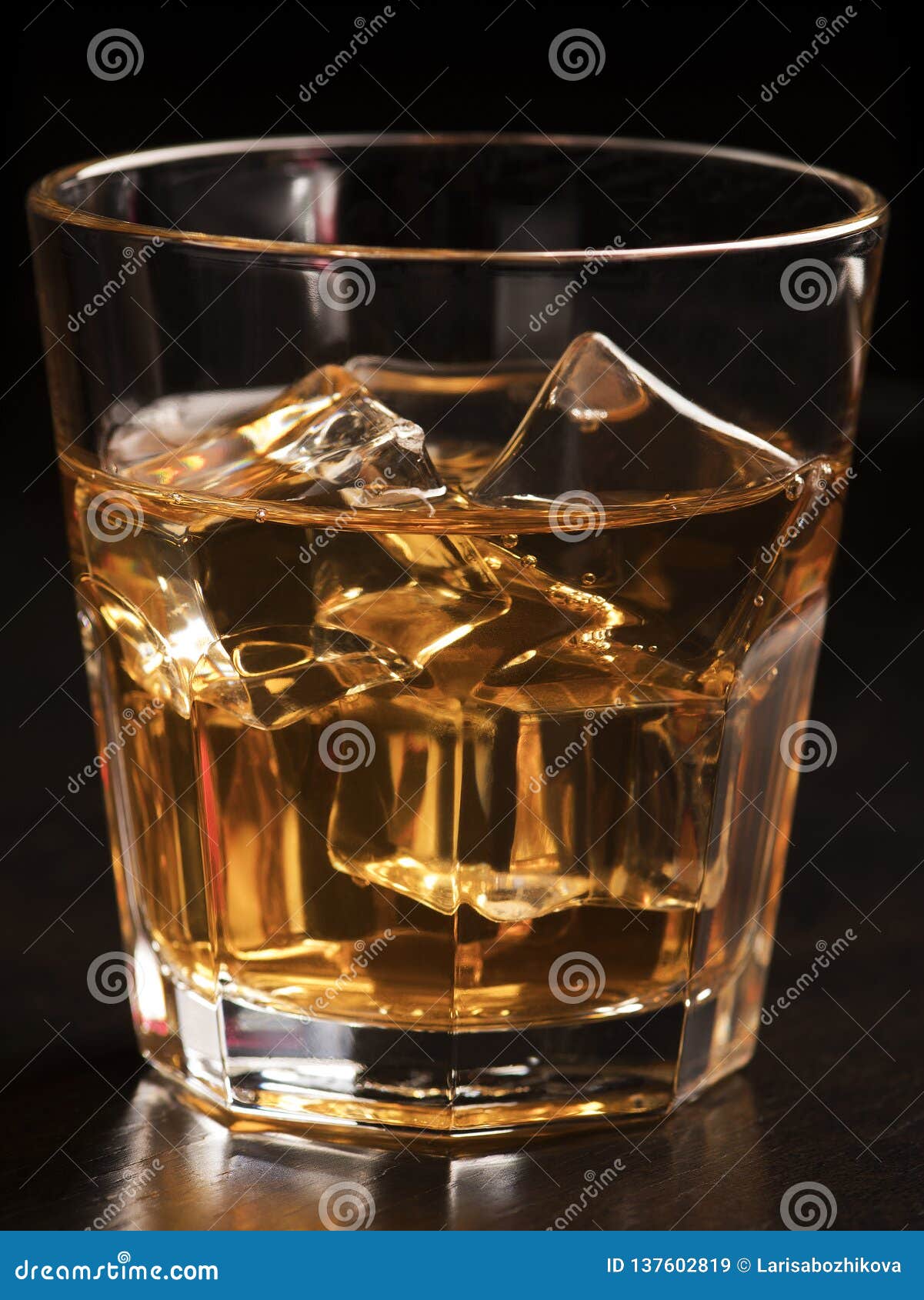 Whiskey on the Rock stock image. Image of liquid, drink - 137602819