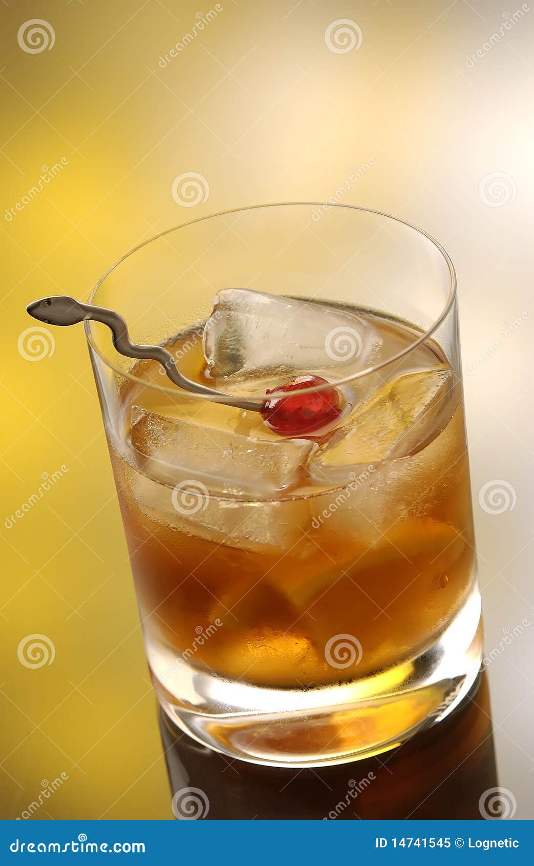 Whiskey on the rocks stock image. Image of cellophane - 14741545