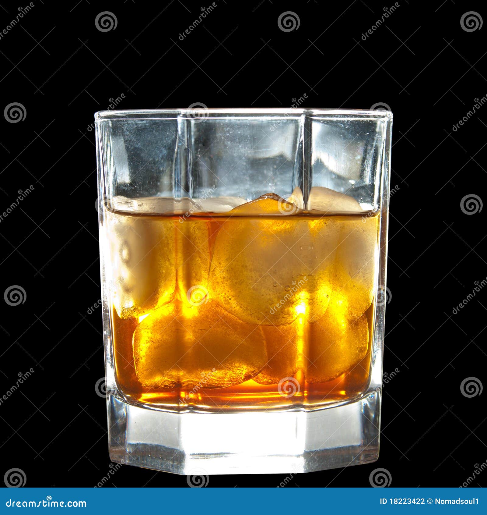 Whiskey on the rocks stock photo. Image of alcohol, gold - 18223422