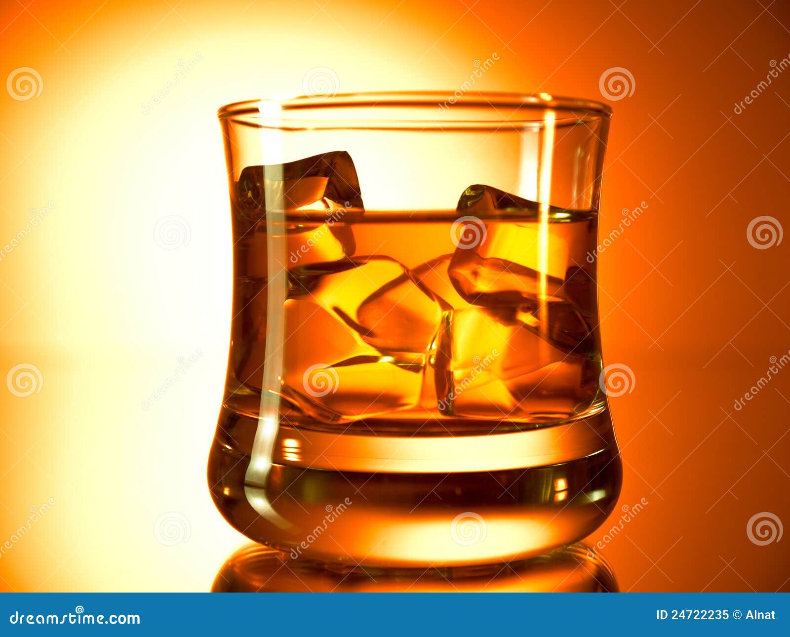 Whiskey on the rocks stock image. Image of glass, alcohol - 24722235