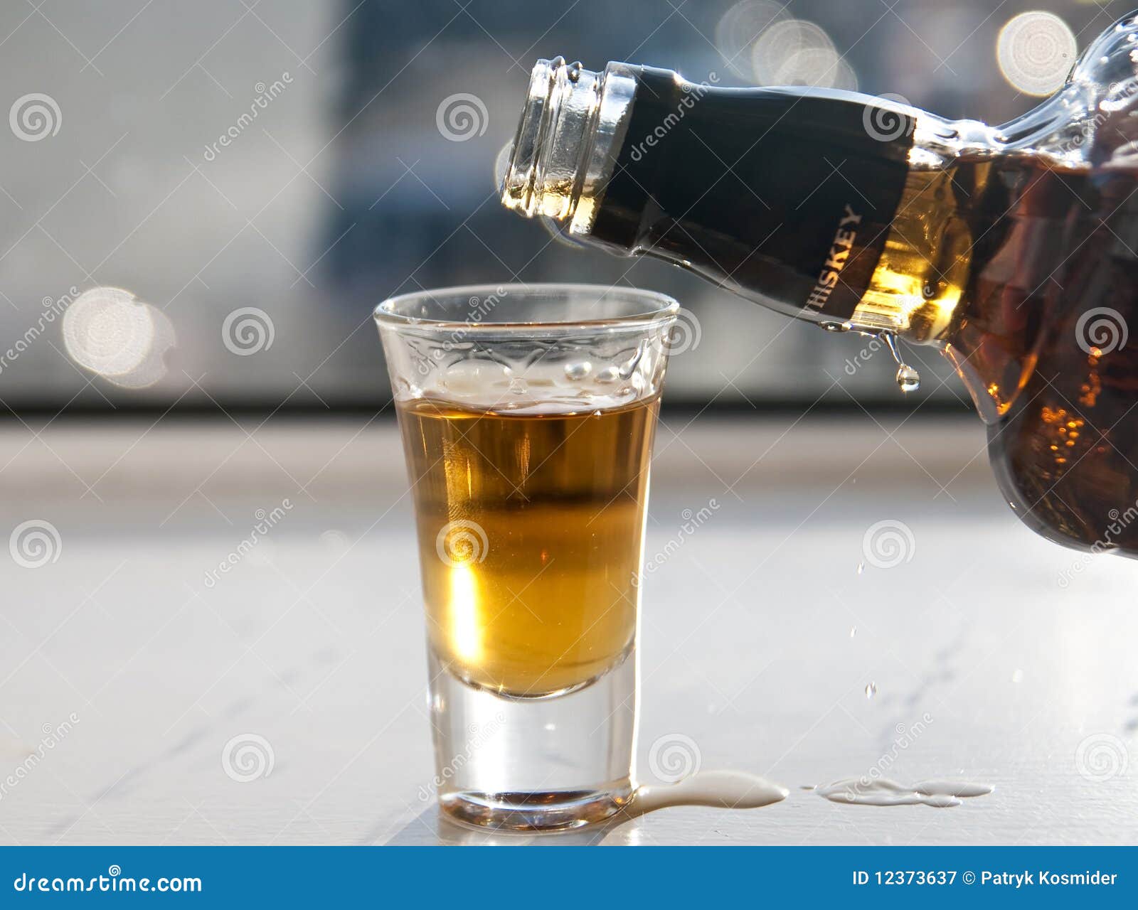 Whiskey shot stock image. Image of brandy, pouring, beverage - 12373637