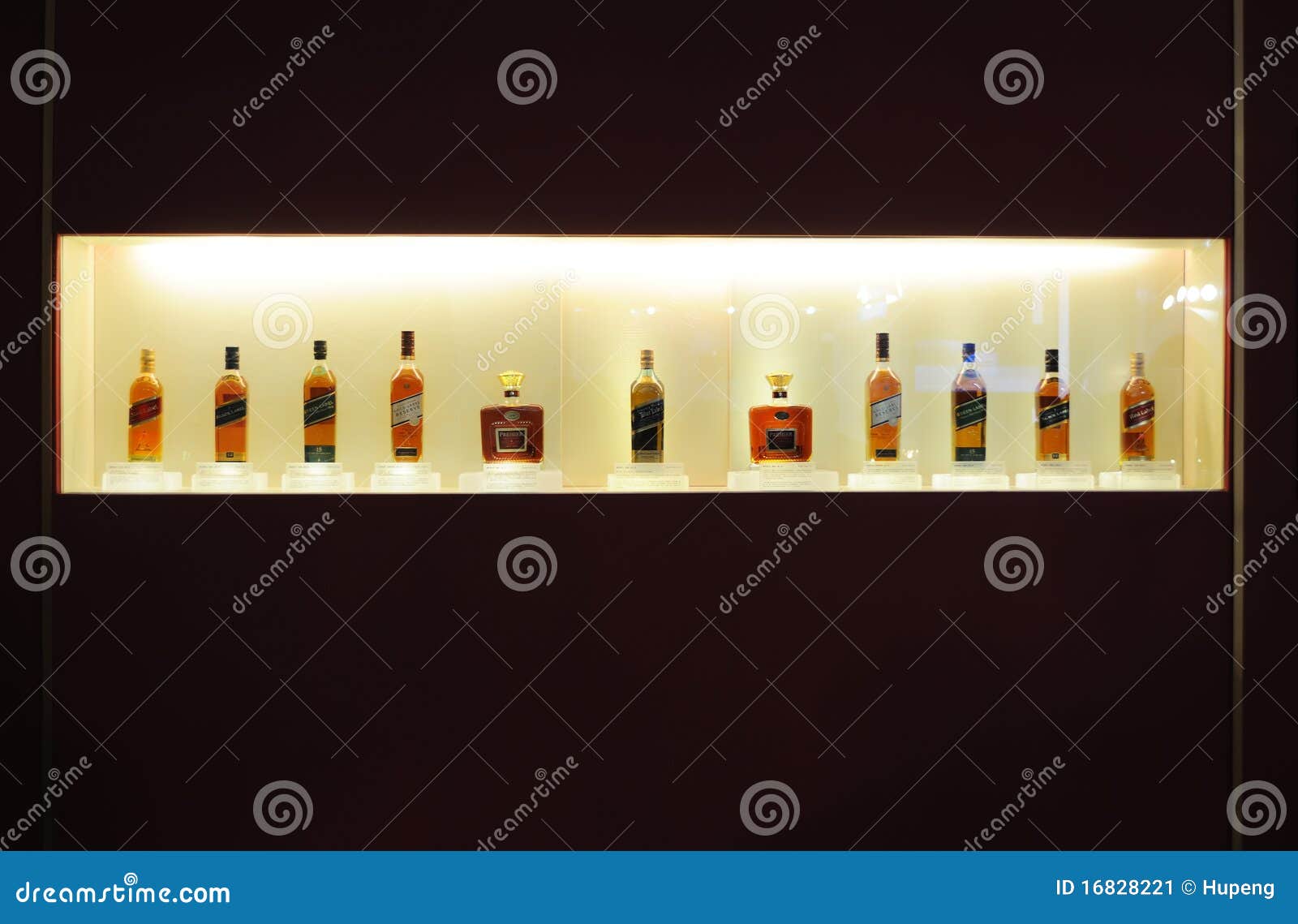 Whiskey in the showcase editorial photo. Image of cocktail - 16828221