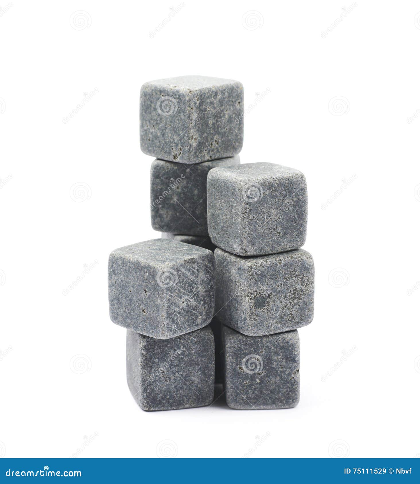Whiskey Stone Cube Composition Isolated Stock Image - Image of cold ...