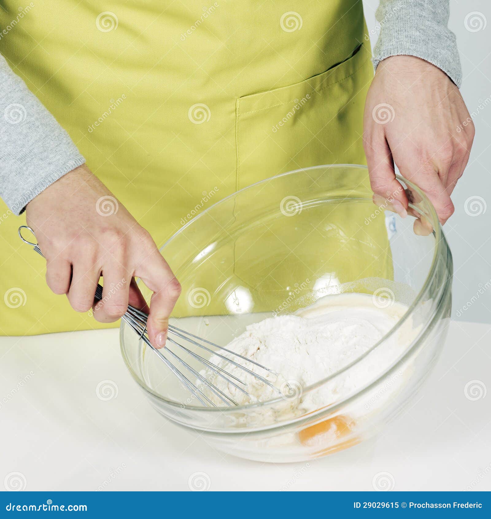 Whisking batter in kitchen stock image. Image of glass - 29029615
