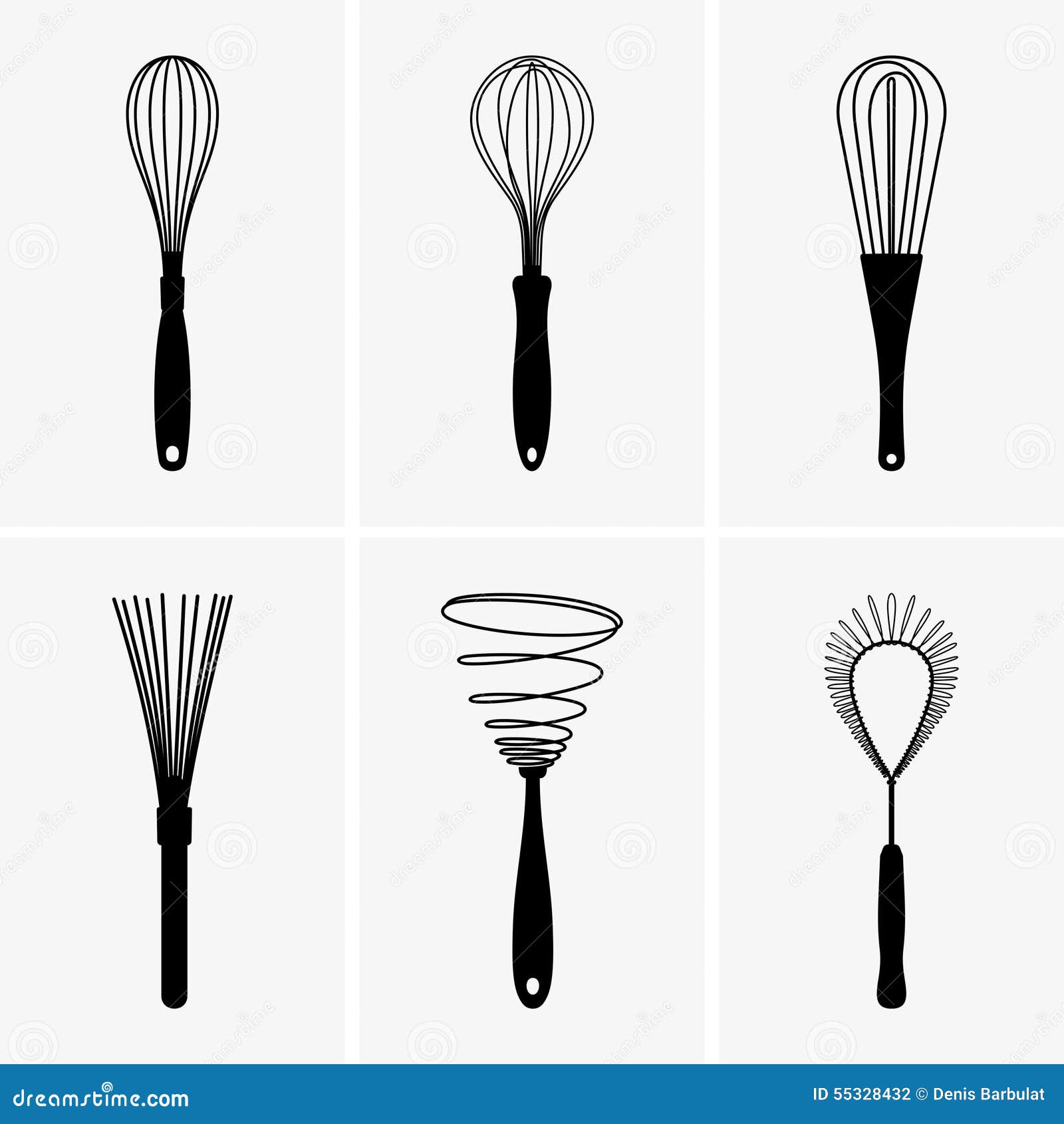 Whisks stock vector. Illustration of equipment, isolated - 55328432