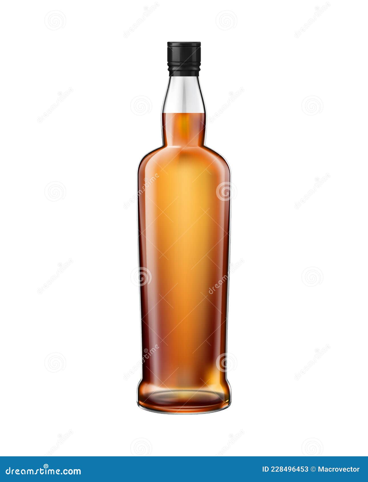 Whisky Bottle Icon stock vector. Illustration of alcohol - 228496453