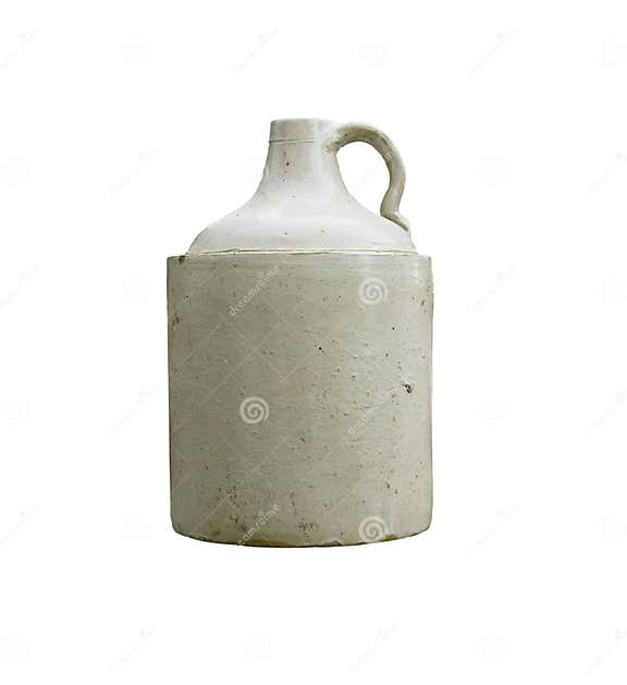 Whisky crock jug isolated stock photo. Image of antique - 15100004