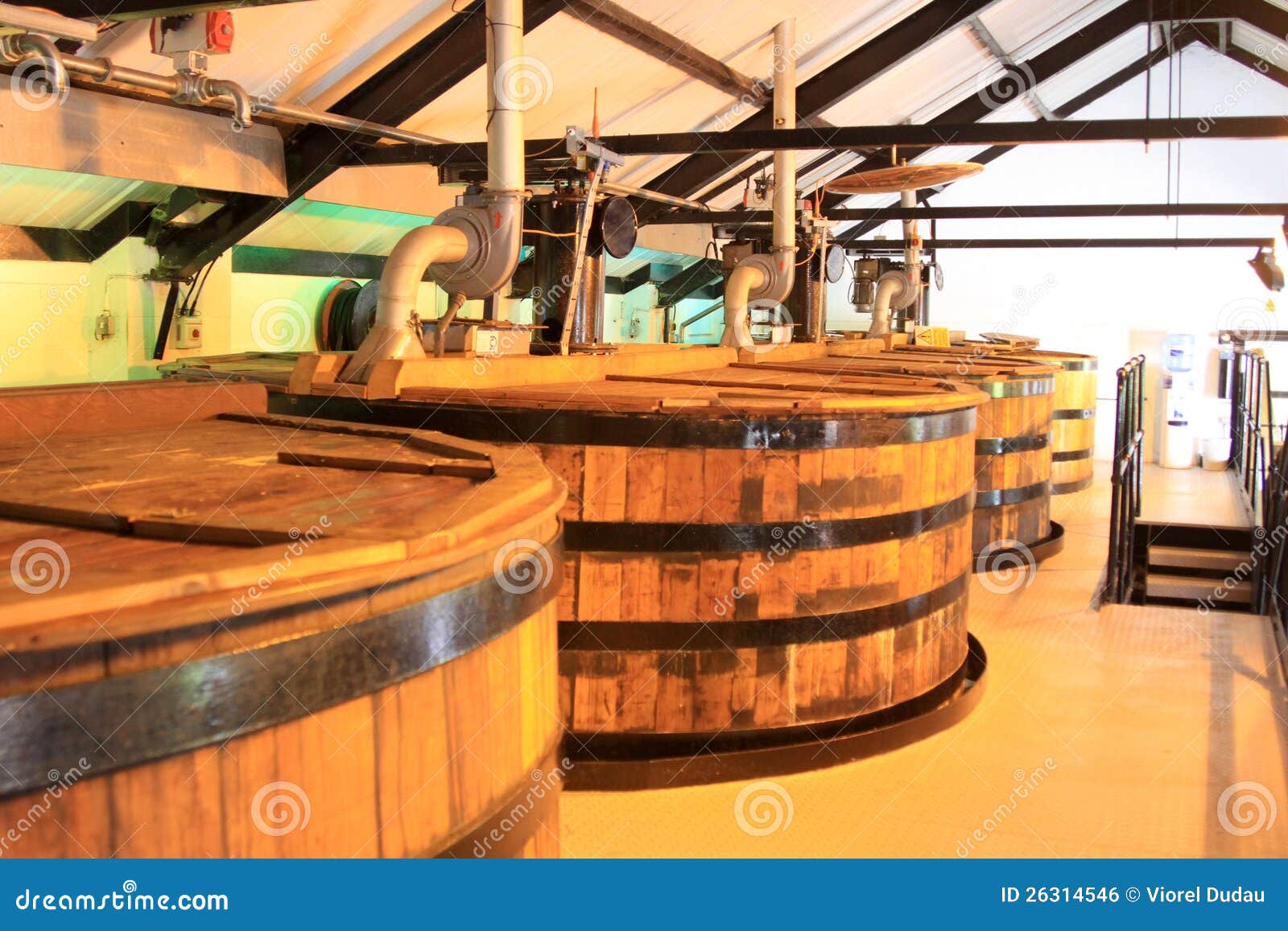 Distillation Plant Of Alcohol Manufacturing Process, Industrial Plant ...