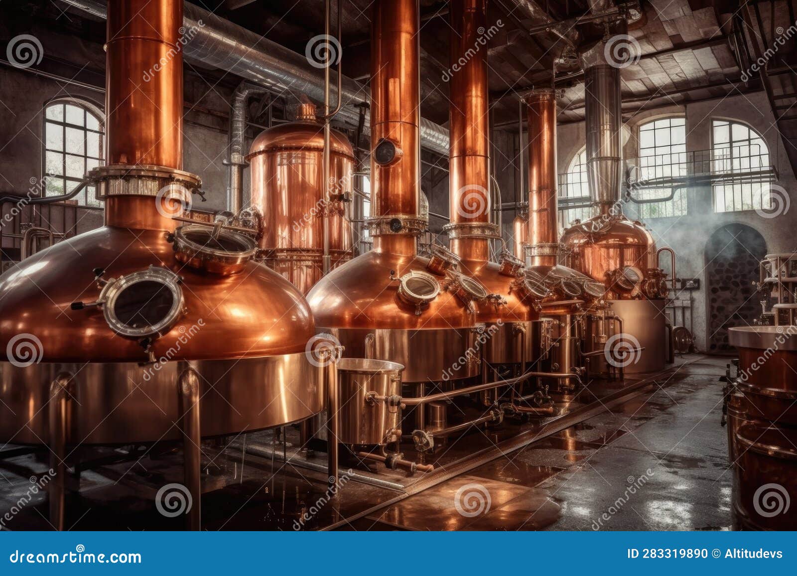 Whisky Distillery Production Process Infographics Vector Illustration ...