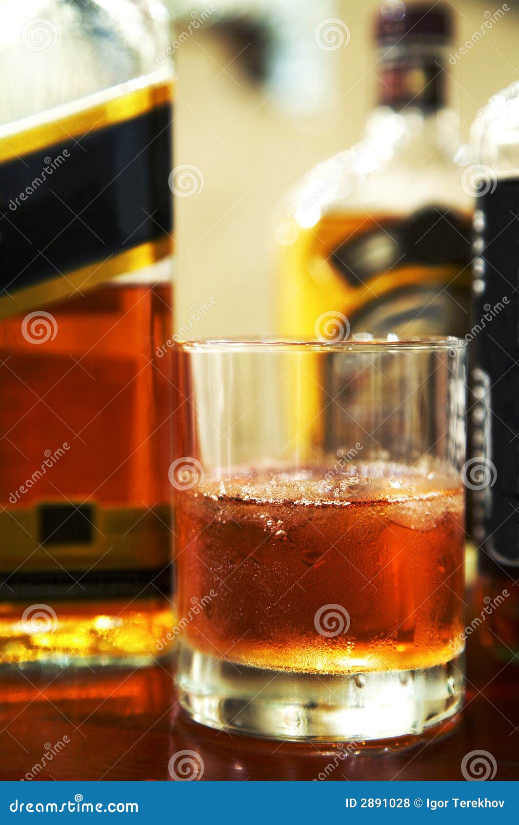Whisky with an ice stock photo. Image of celebration, glass - 2891028