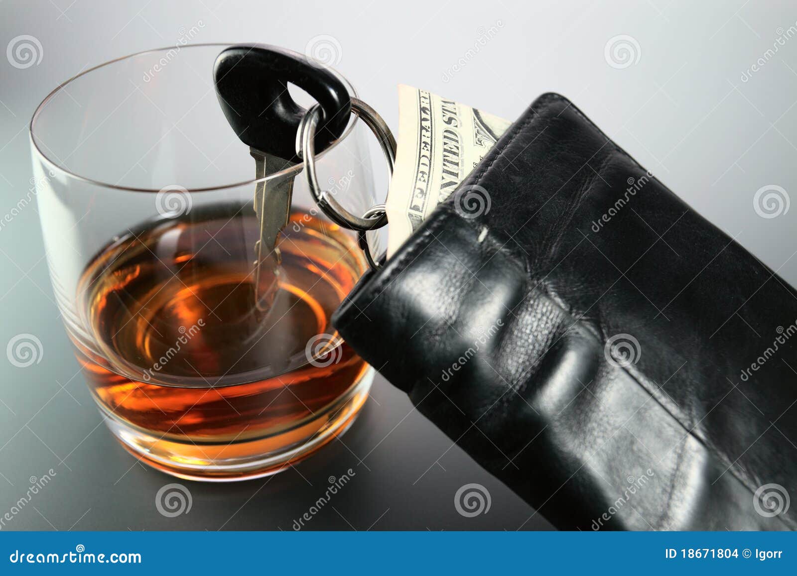 Whisky,money and key stock photo. Image of dollar, close - 18671804