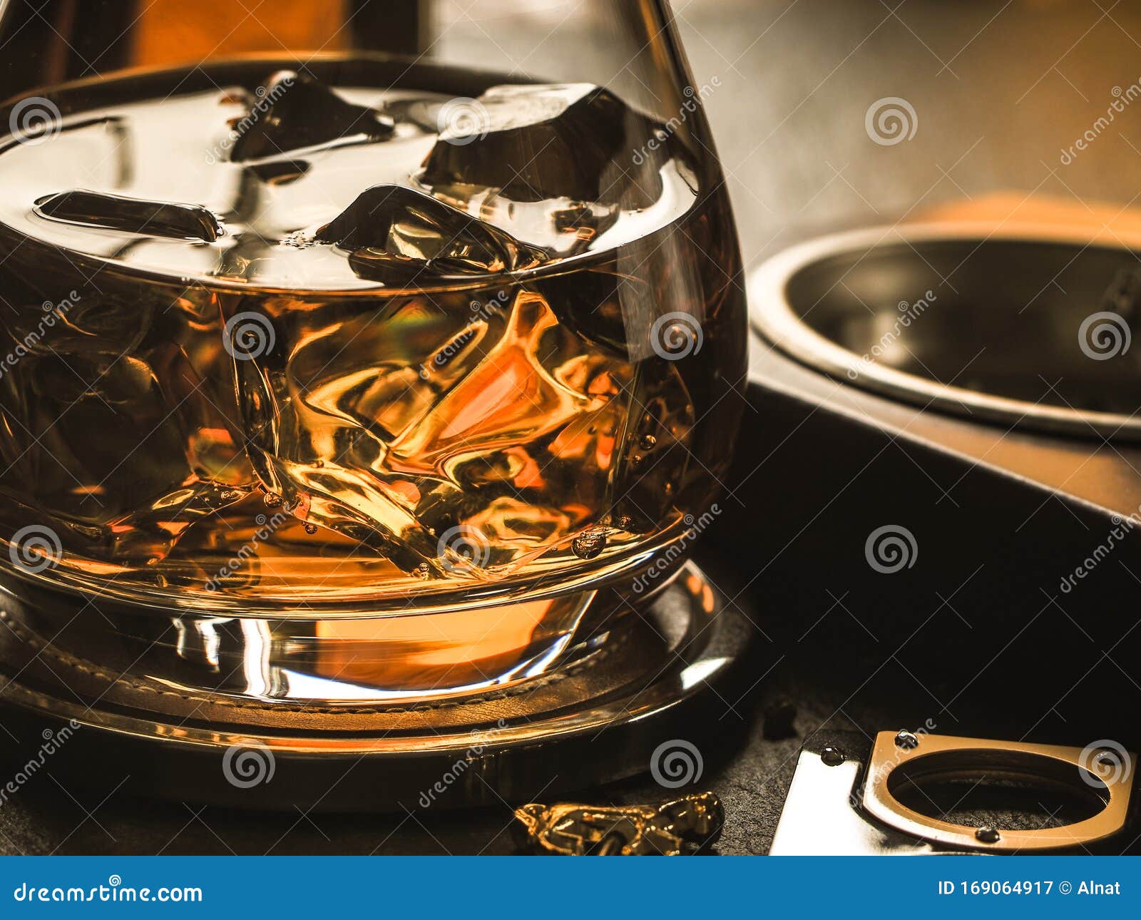 Whisky on the rocks stock image. Image of liquid, alcohol - 169064917