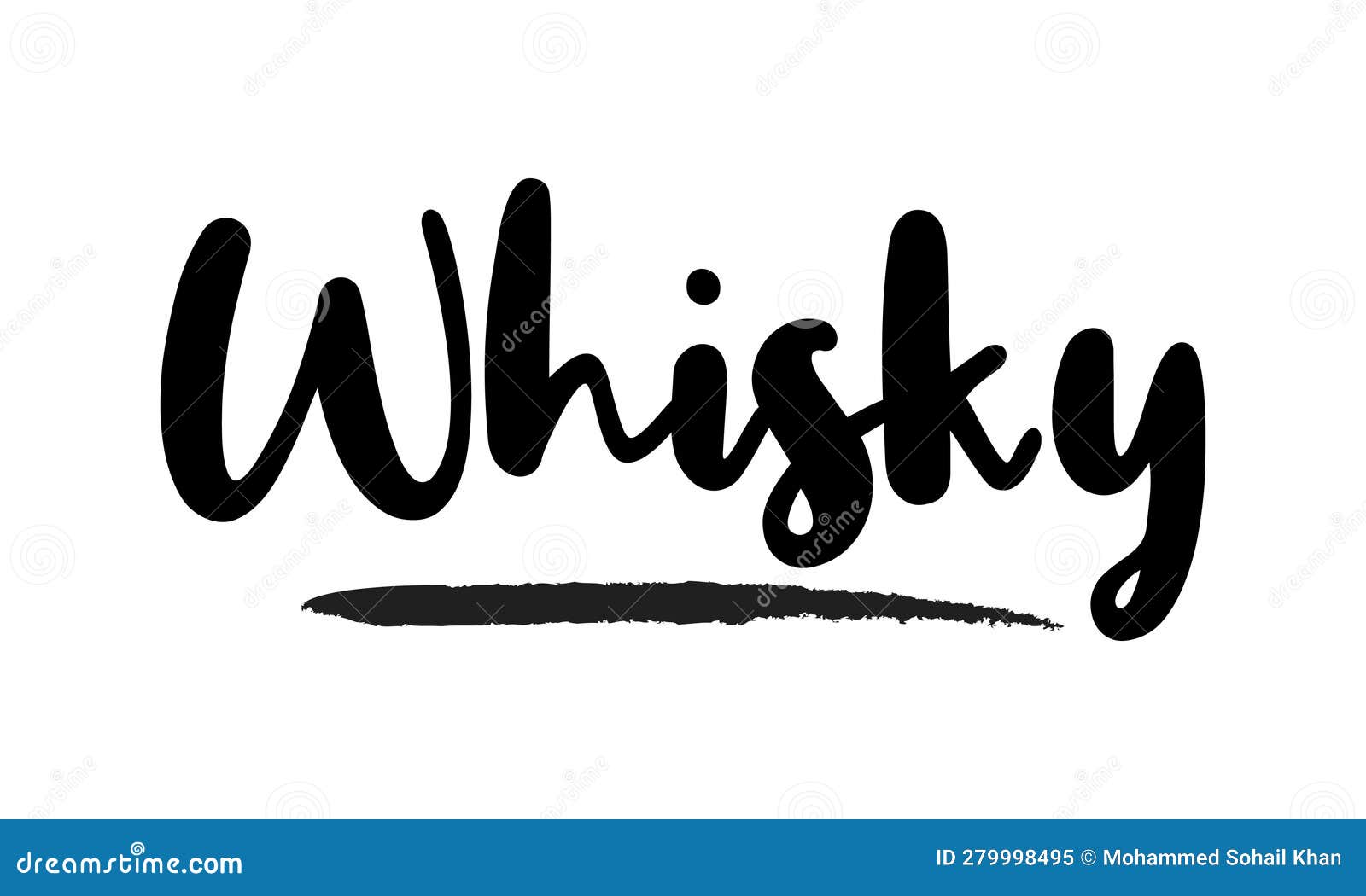 Whisky Stylish Typography Text Lettering Phrase Vector Design Stock ...