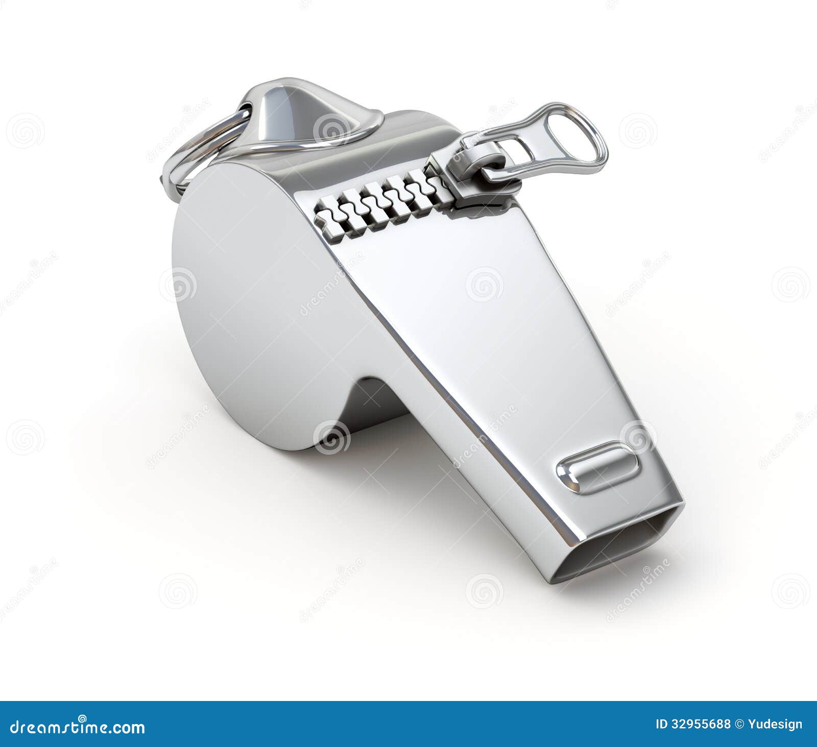 Whisle with closed zipper stock illustration. Illustration of blow ...