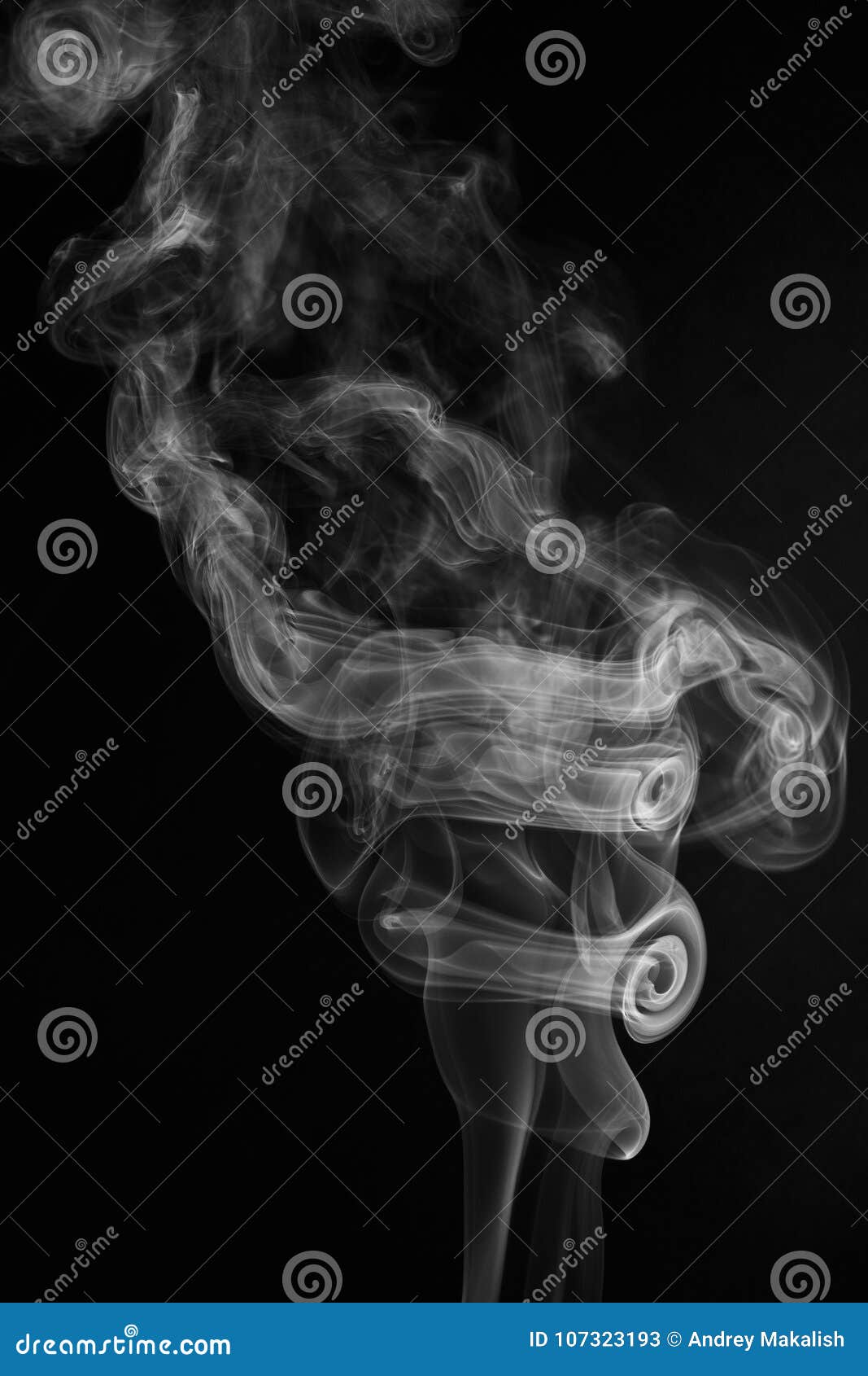 The Elegant Patterns and Shapes of Smoke Stock Image - Image of flowing ...
