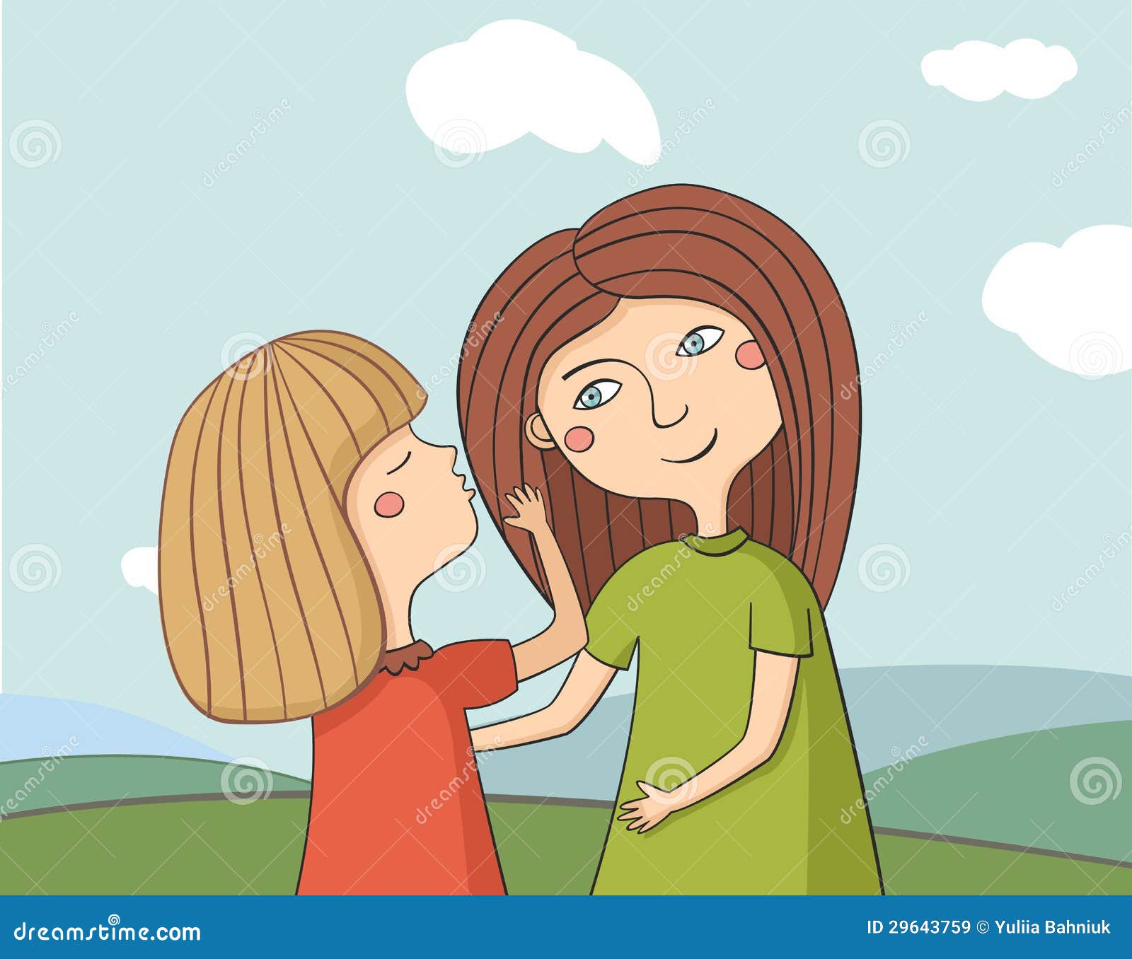 Whisper stock vector. Illustration of listening, women - 29643759