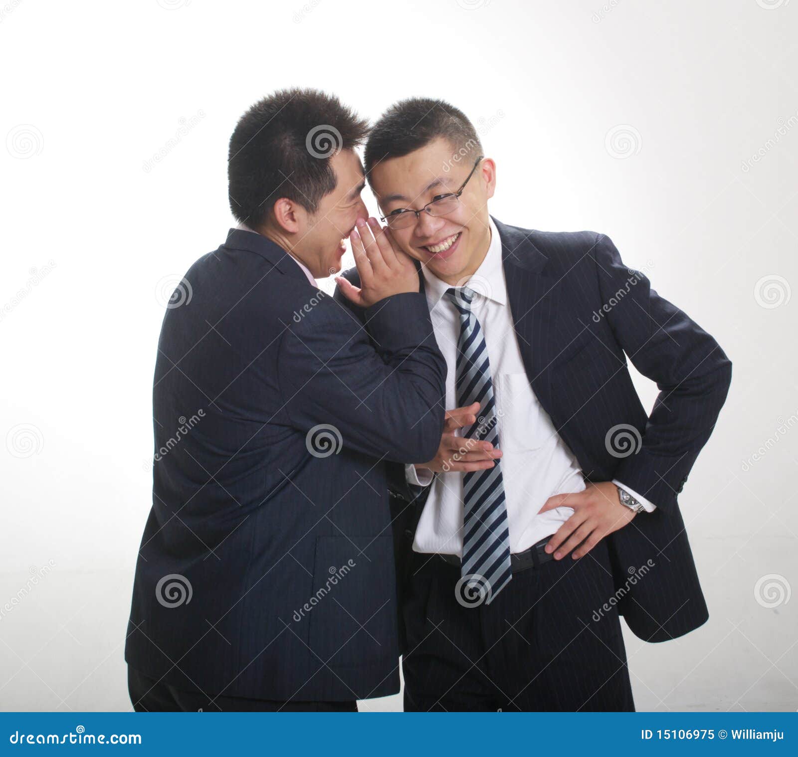 Whisper from businessman stock image. Image of gossip - 15106975