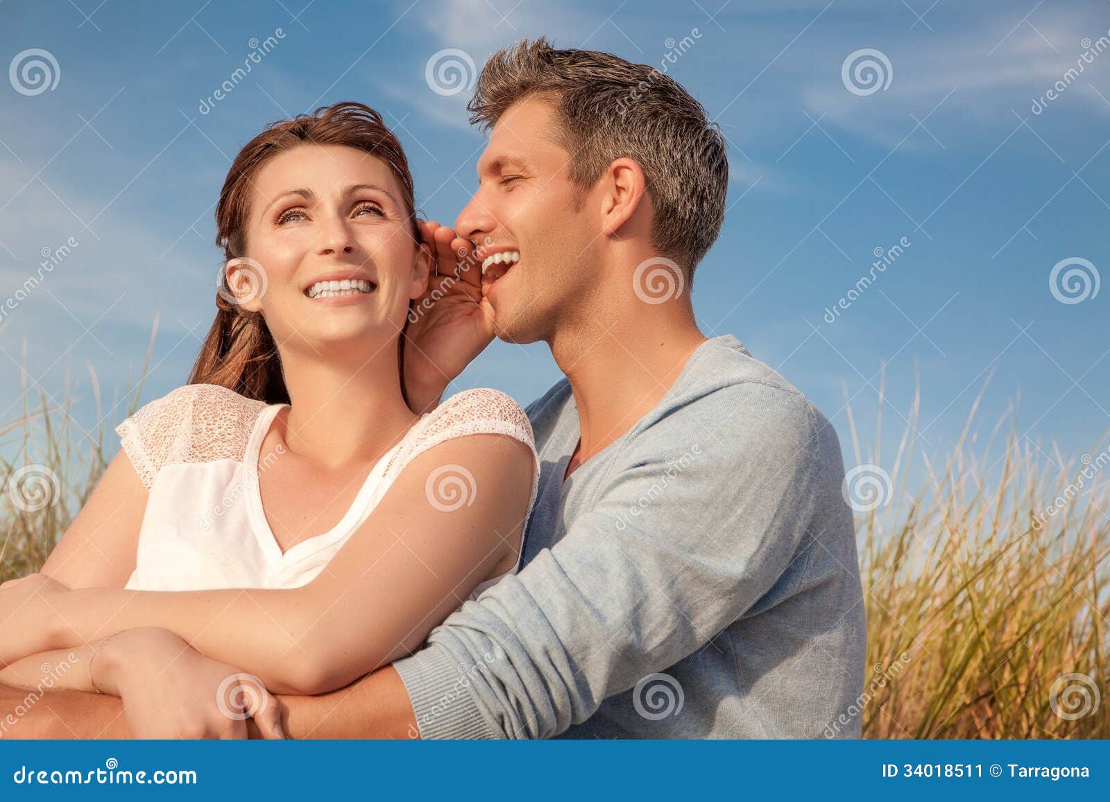 Whisper couple stock image. Image of fall, human, friendship - 34018511