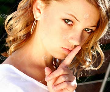 Whisper please stock photo. Image of quiet, expressions - 195312