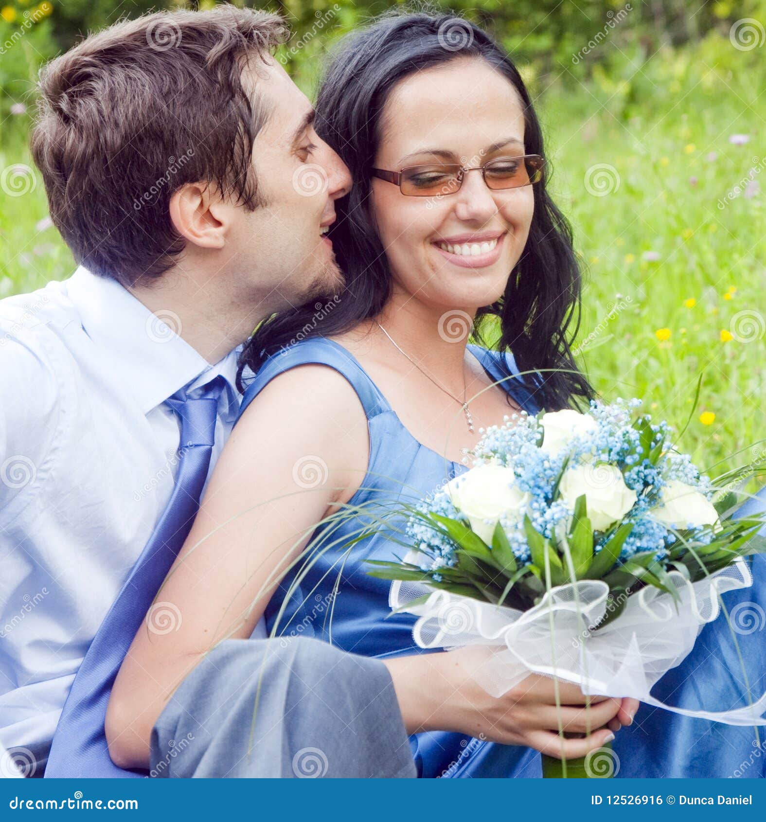 Whisper Romantic Intimate Couple Moment Stock Photo - Image of happy ...