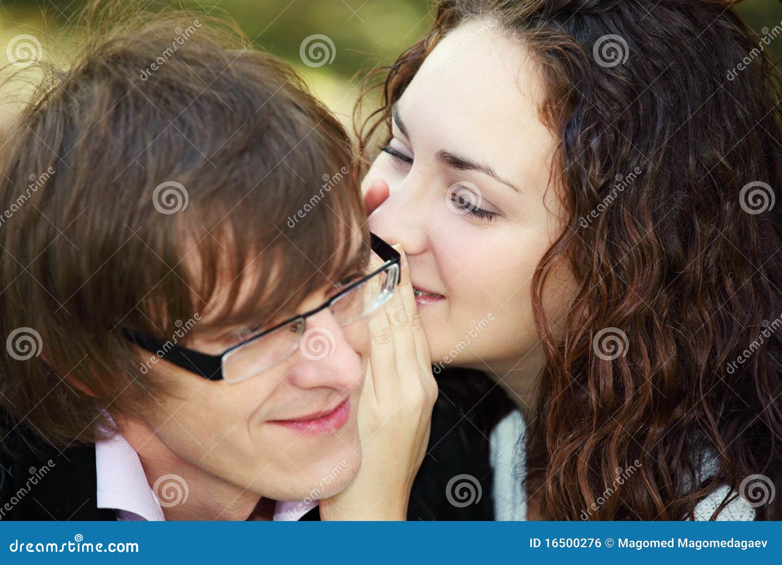 Whispering stock photo. Image of horizontal, trust, selective - 16500276