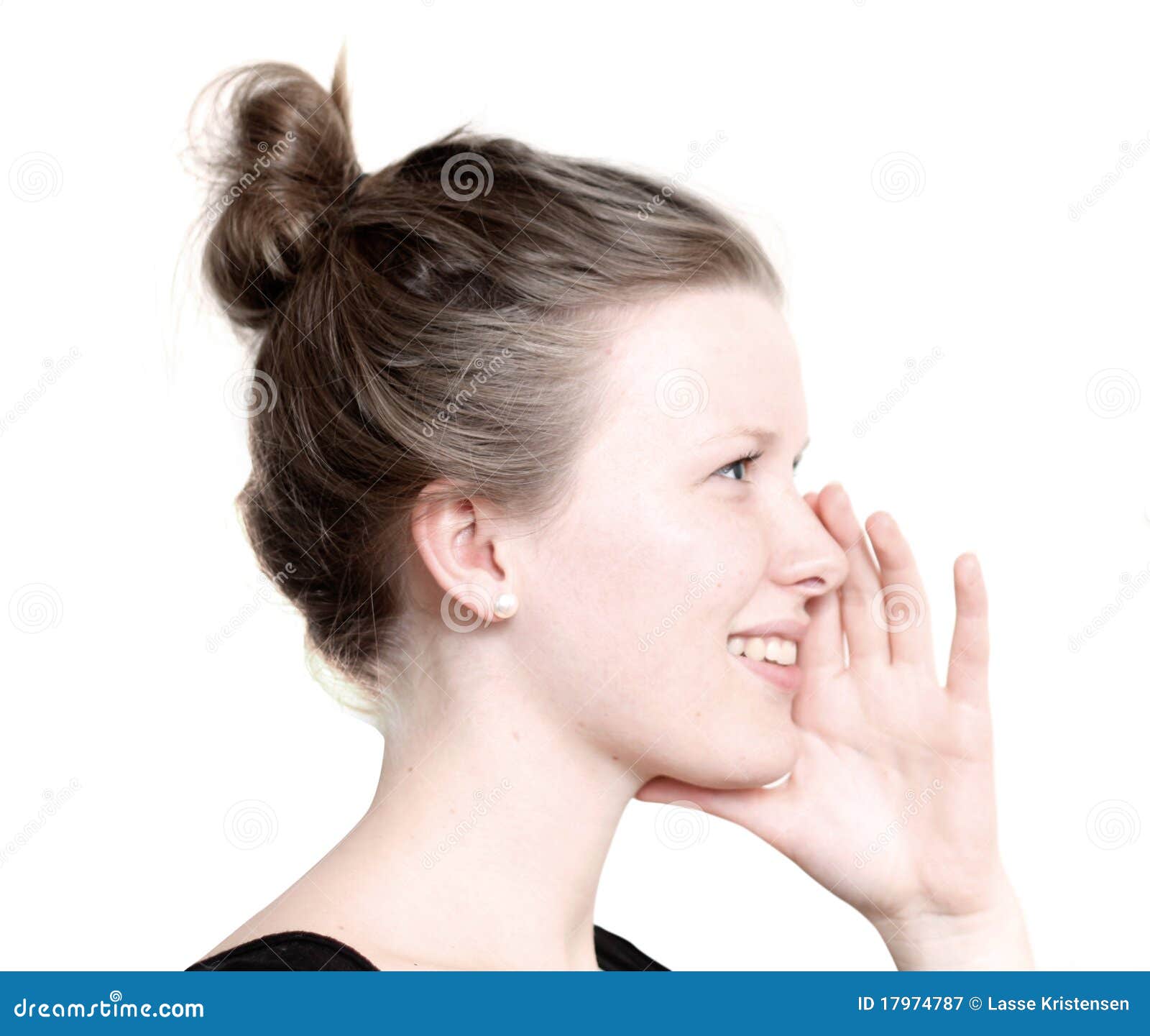 Whispering stock image. Image of beauty, human, cute - 17974787