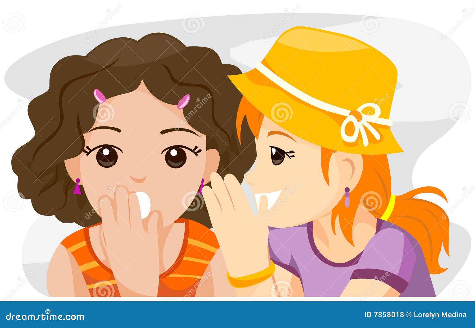 Whispering stock illustration. Illustration of graphics - 7858018