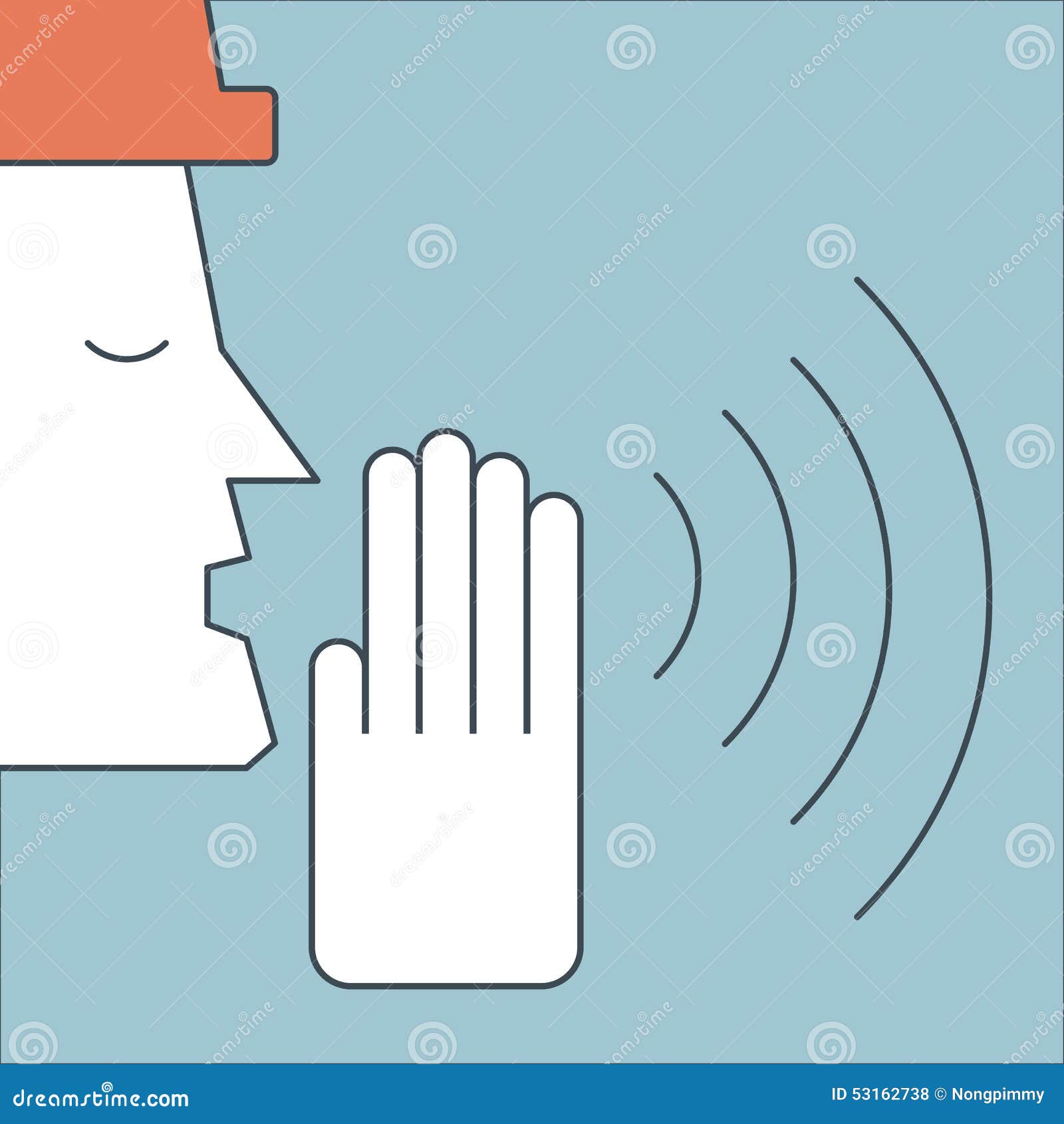 Whispering stock vector. Illustration of sound, gossiping - 53162738