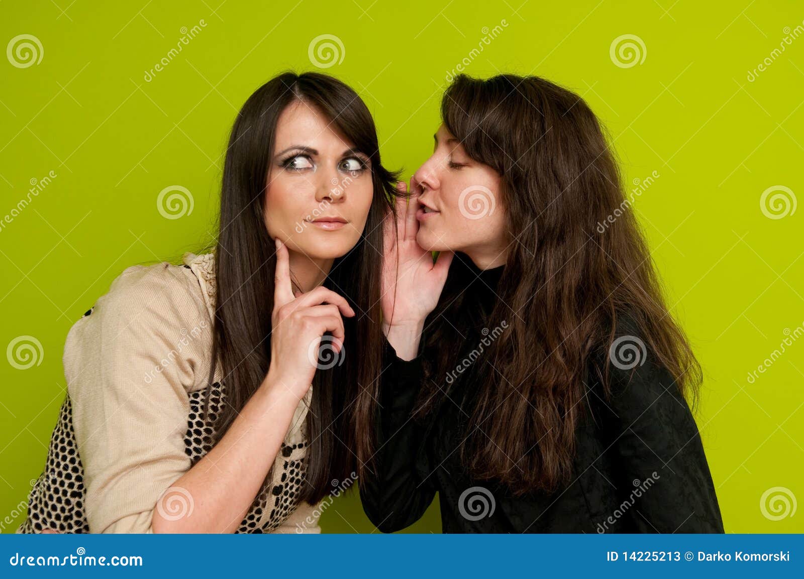 Whispering Secrets and Gossip Stock Image - Image of face, gossiping ...