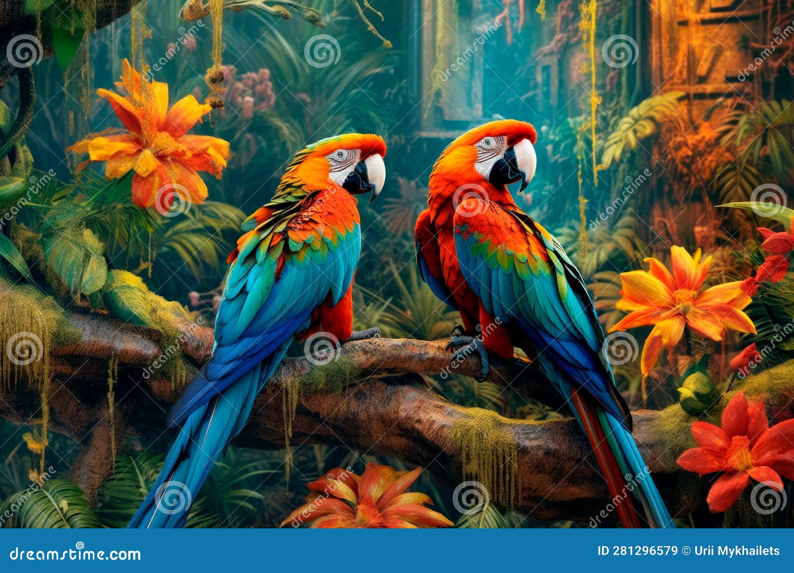 Whispers of the Wild: Interactive Parrot Artwork in a Tropical Paradise ...