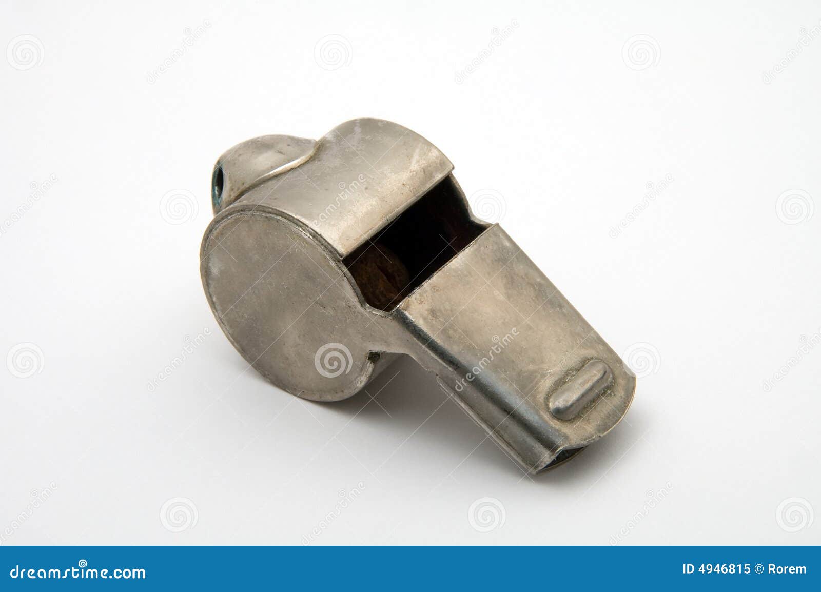 Whistle stock image. Image of equipment, sport, metal - 4946815