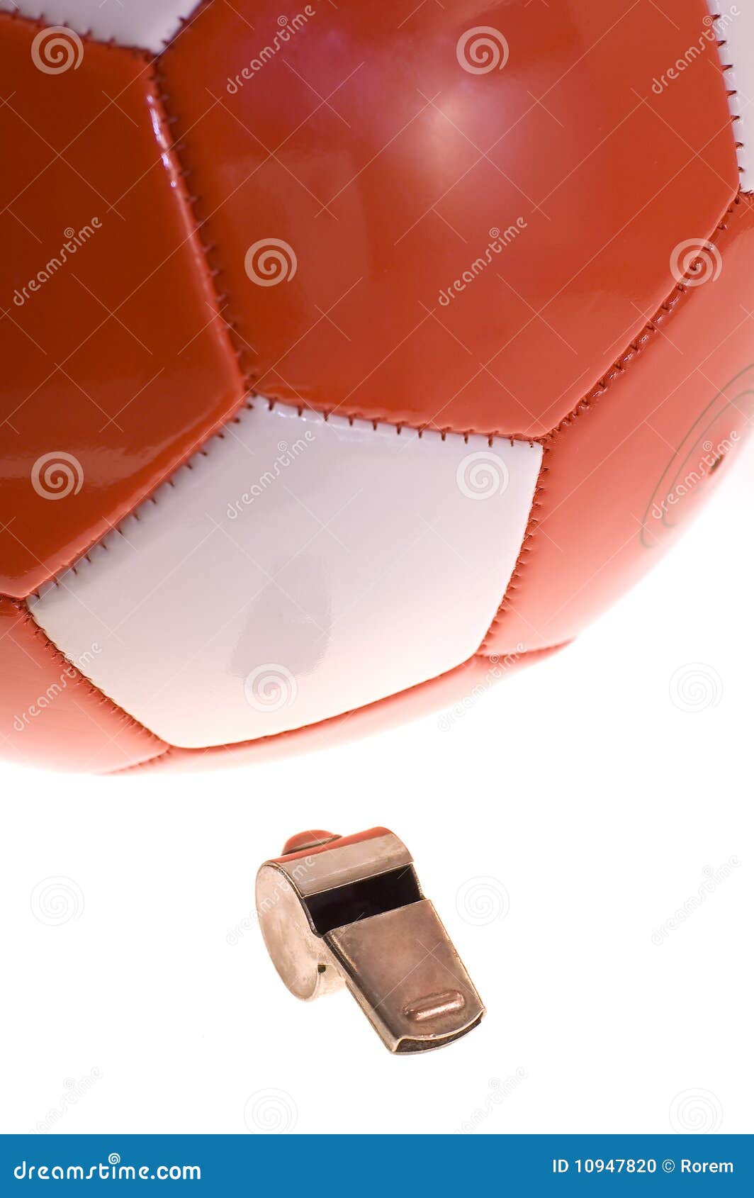 Whistle and a ball stock photo. Image of goal, competition - 10947820
