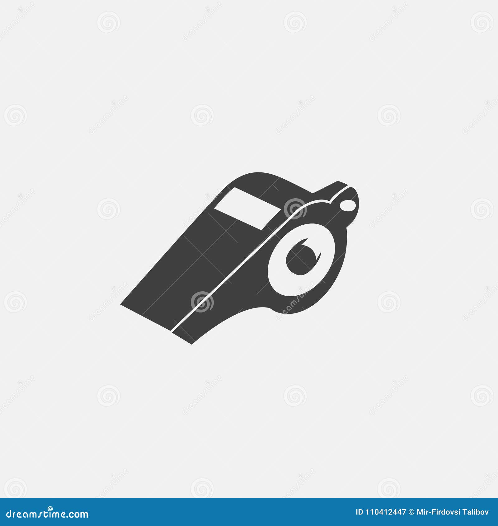 Whistle icon stock illustration. Illustration of competition - 110412447