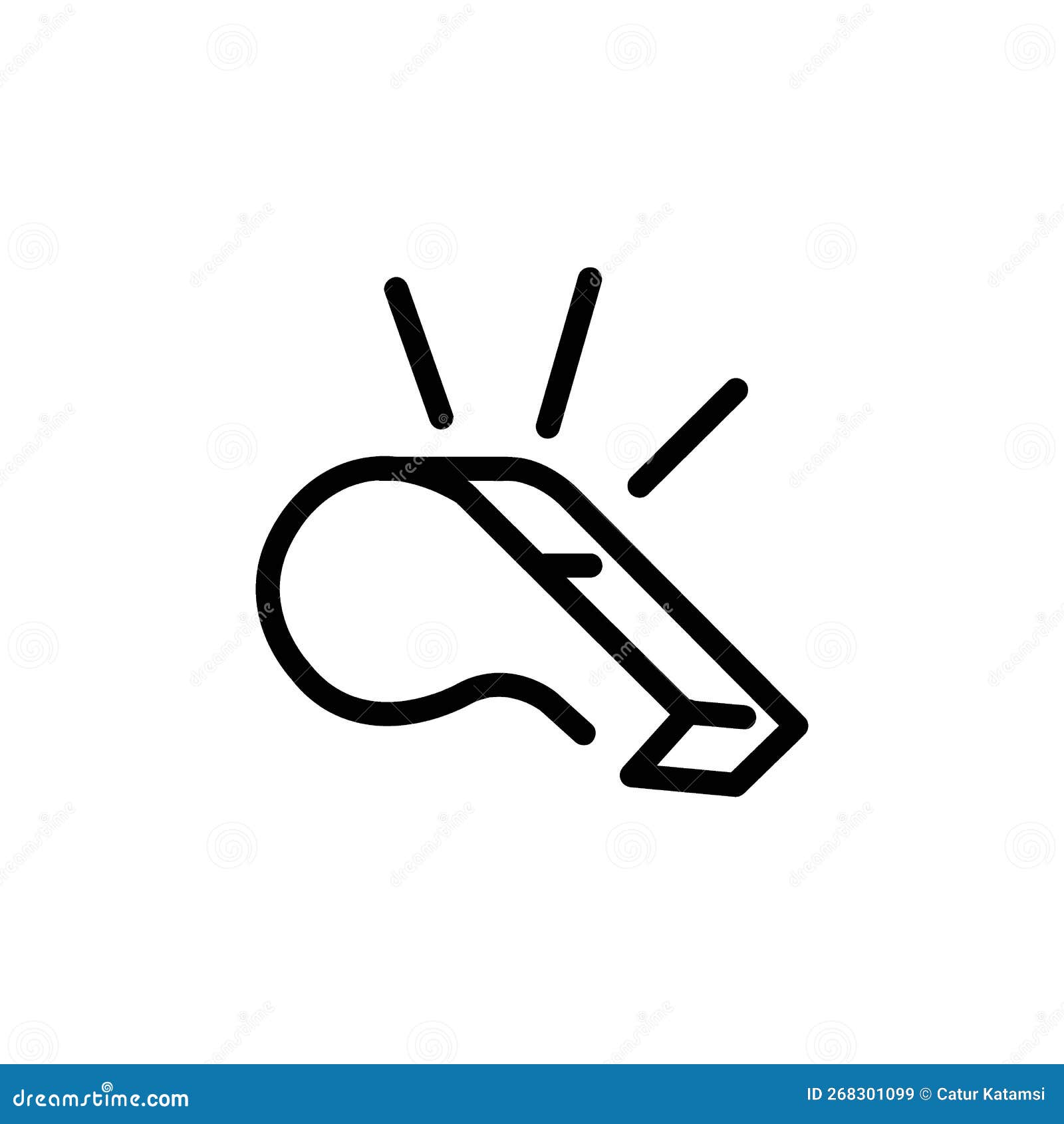 Whistle Icon Logo Vector Design Template Stock Illustration ...