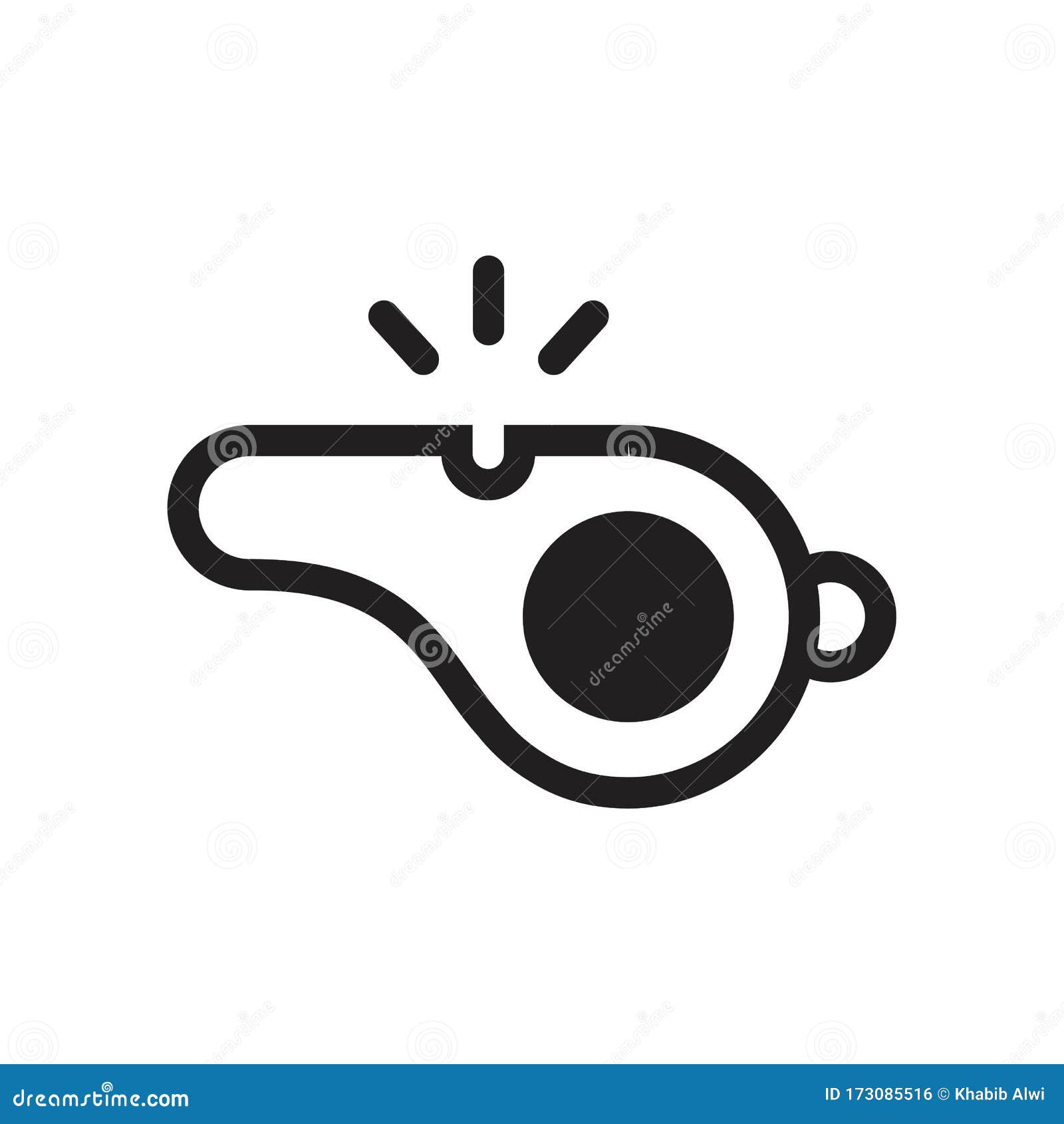 Whistle Icon Template Black Color Editable. Whistle Icon Symbol Flat ...