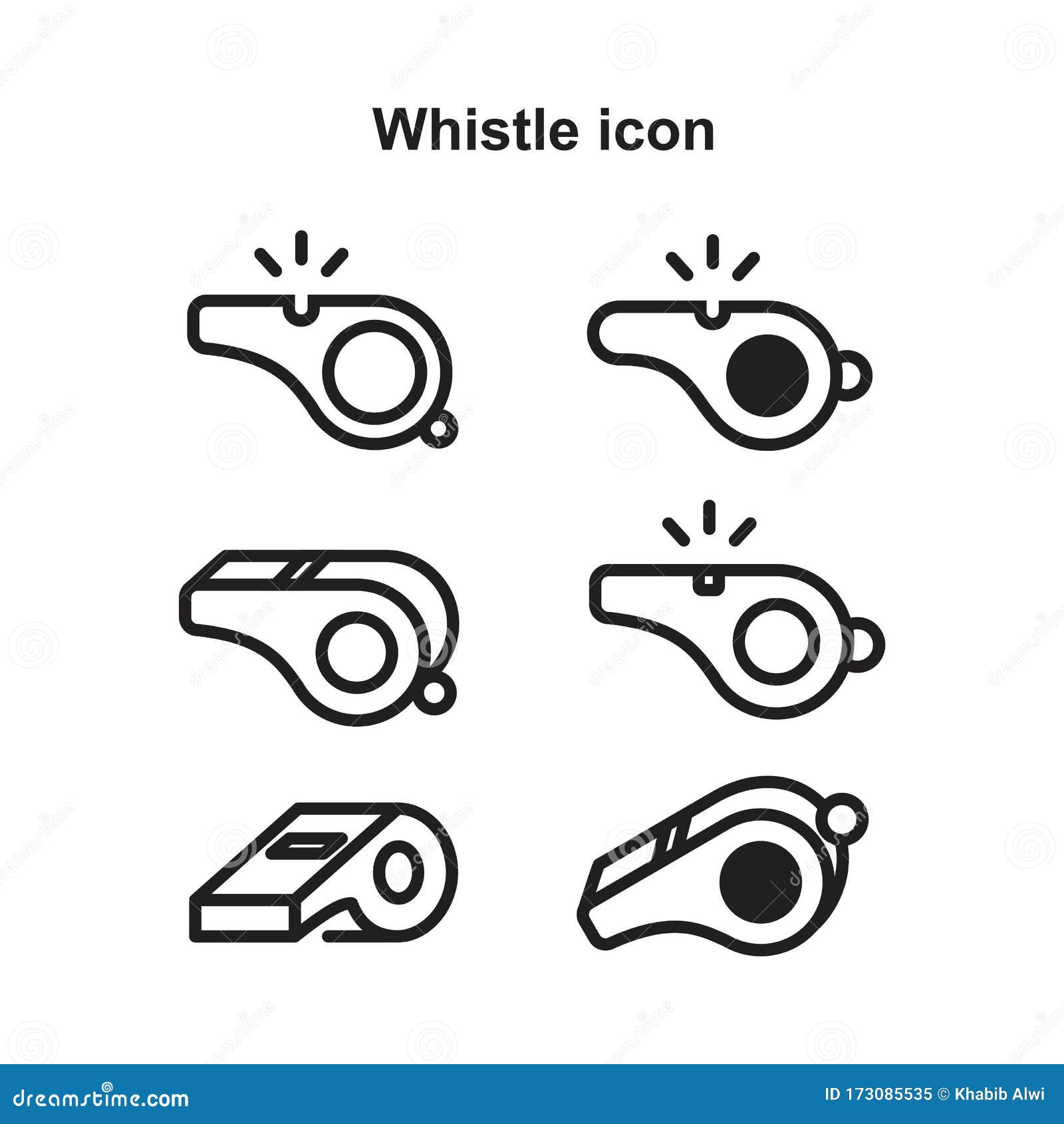Whistle Icon Template Black Color Editable. Whistle Icon Symbol Flat ...
