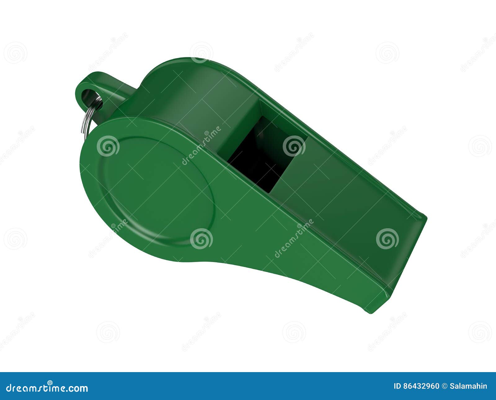 Whistle Isolated on White Background, 3D Rendering Stock Photo - Image ...