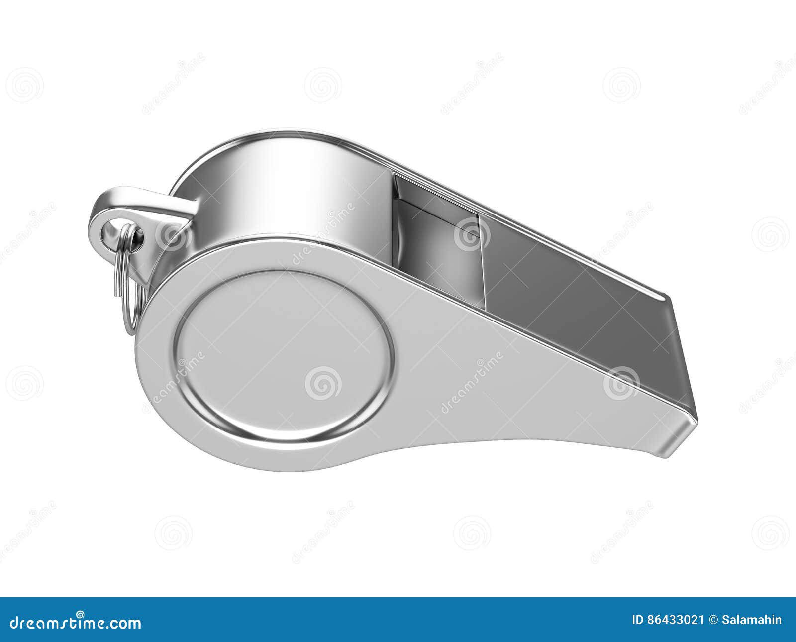 Whistle Isolated on White Background, 3D Rendering Stock Image - Image ...