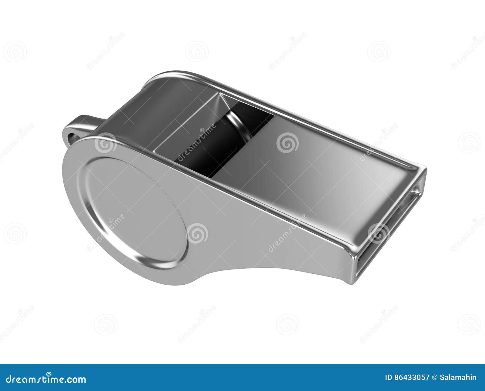 Whistle Isolated on White Background, 3D Rendering Stock Image - Image ...