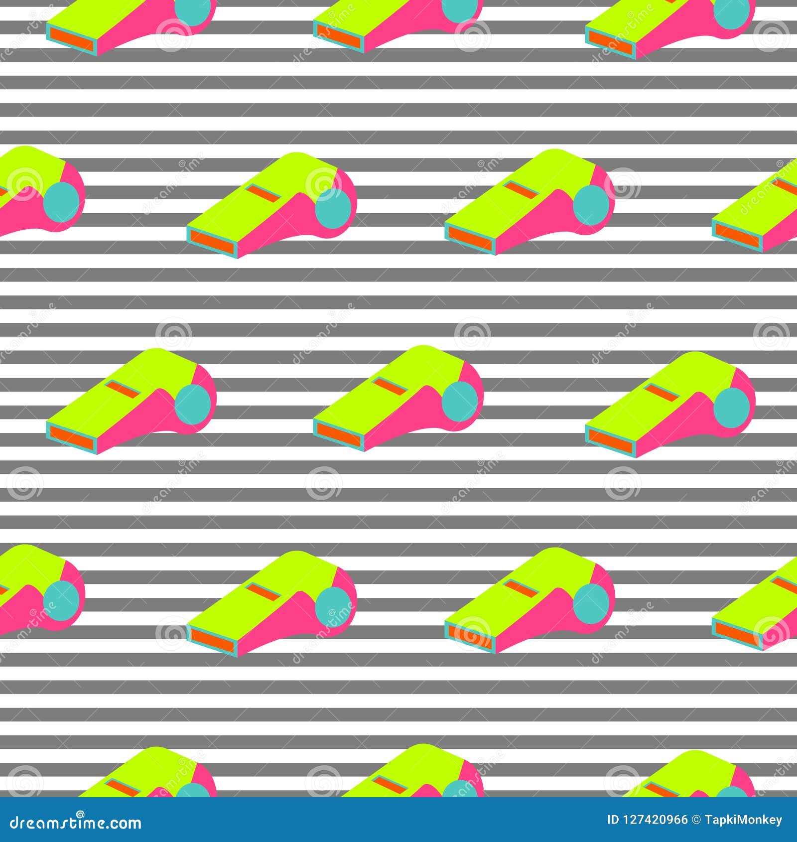 Whistle Pattern Repeat Seamless Striped Pop Art Neon Colors Texture ...