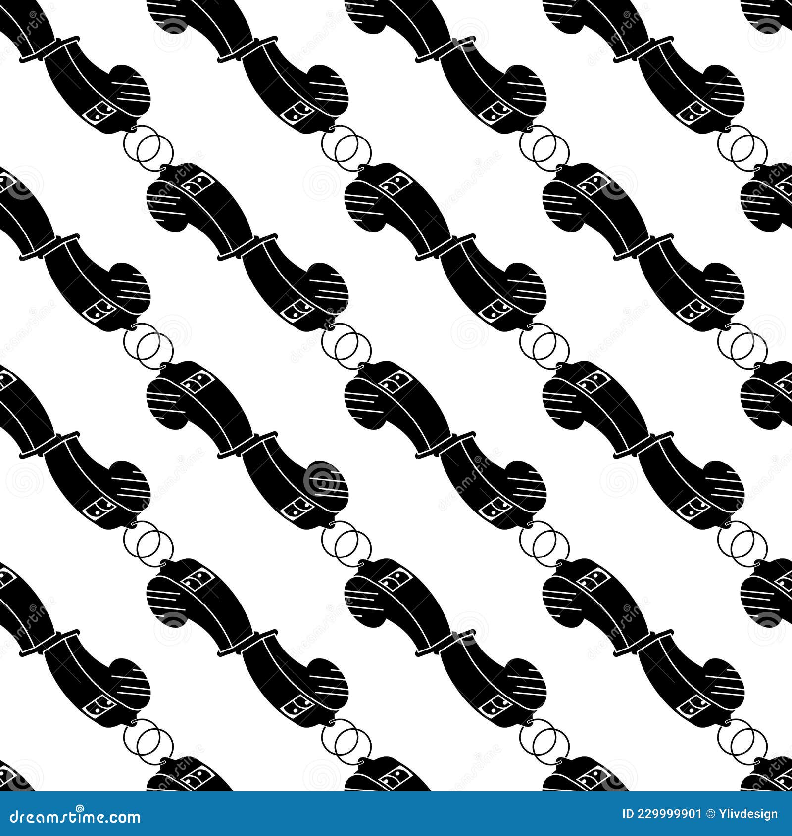 Whistle Pattern Seamless Vector Stock Vector - Illustration of white ...
