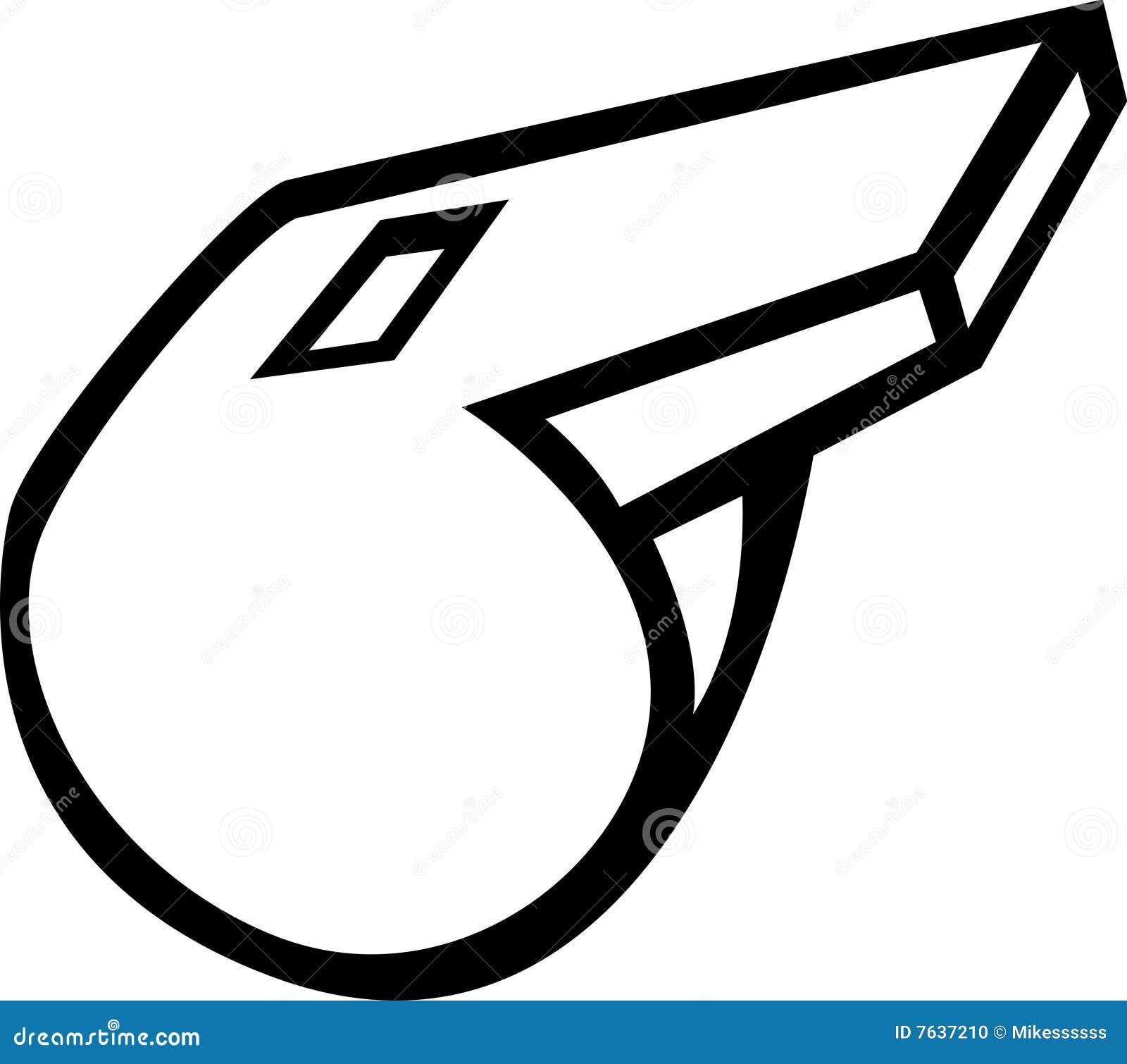 Whistle Vector Illustration Stock Vector - Illustration of whistle ...