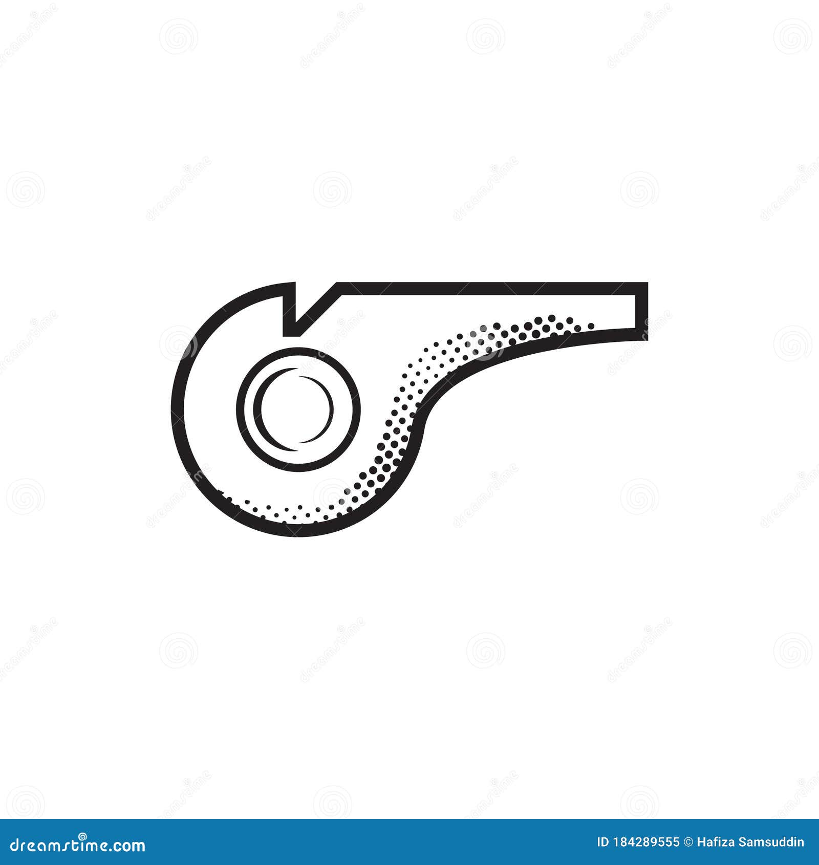 Whistle. Vector Illustration Decorative Background Design Stock Vector ...