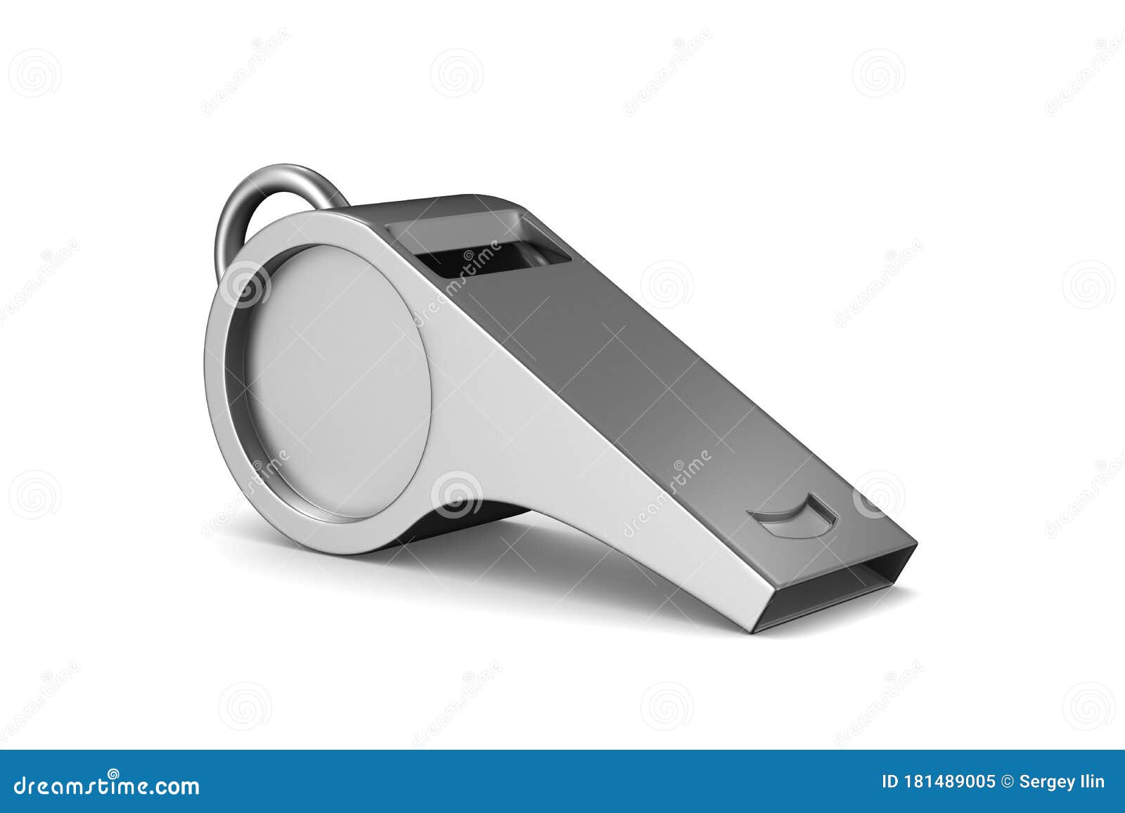 Whistle on White Background. Isolated 3D Illustration Stock ...