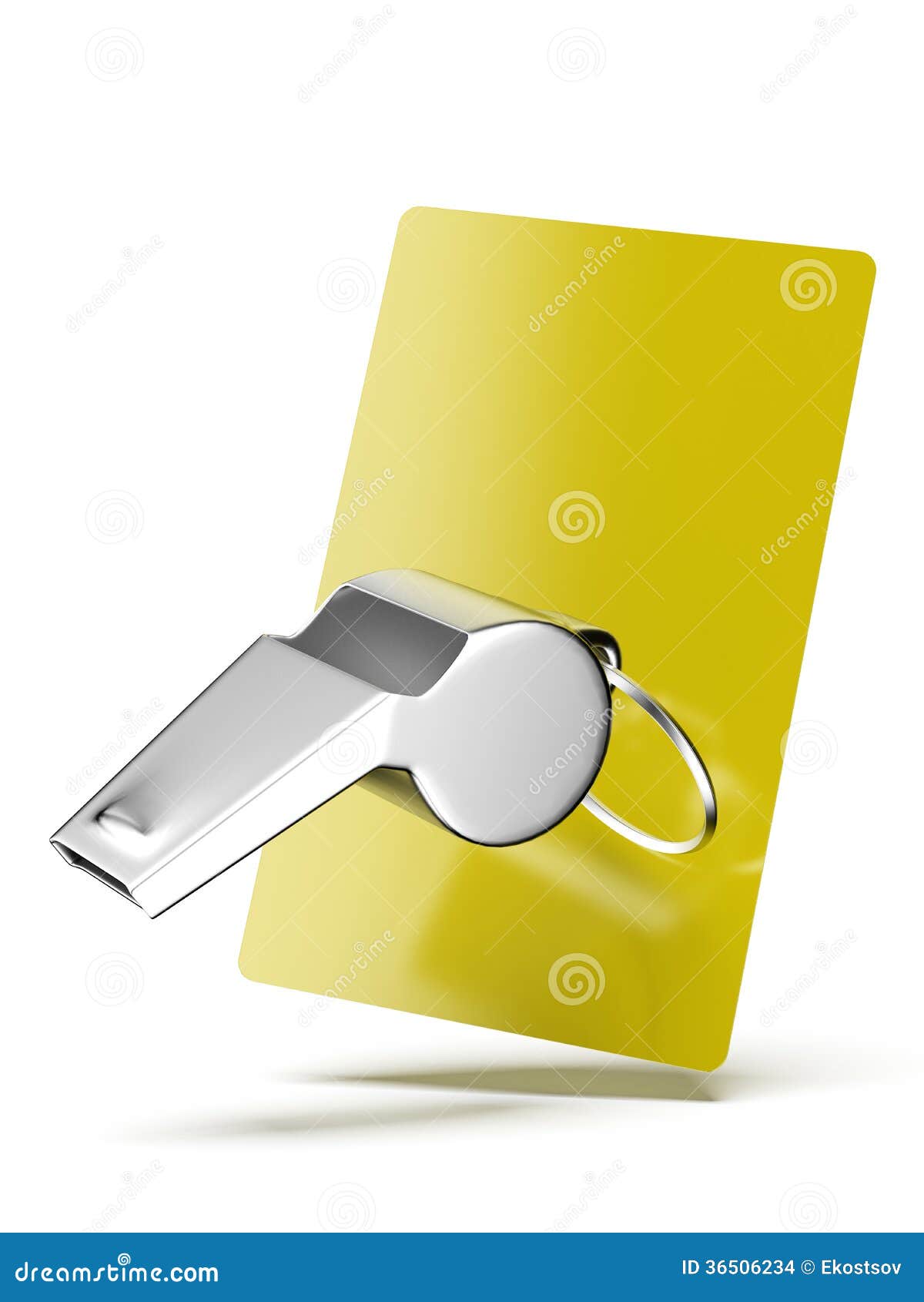 Whistle and yellow card stock illustration. Illustration of concept ...