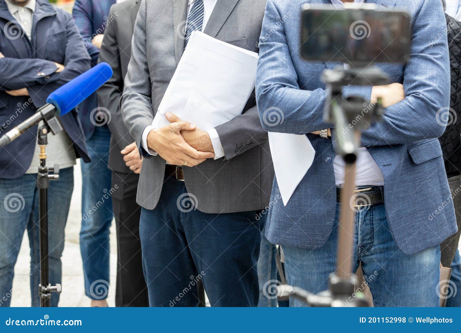 Whistleblower Holding Documents, Giving Statement at News Conference or ...