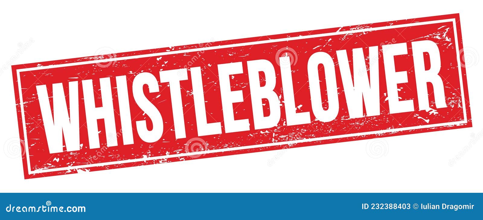 WHISTLEBLOWER Text on Red Grungy Rectangle Stamp Stock Illustration ...